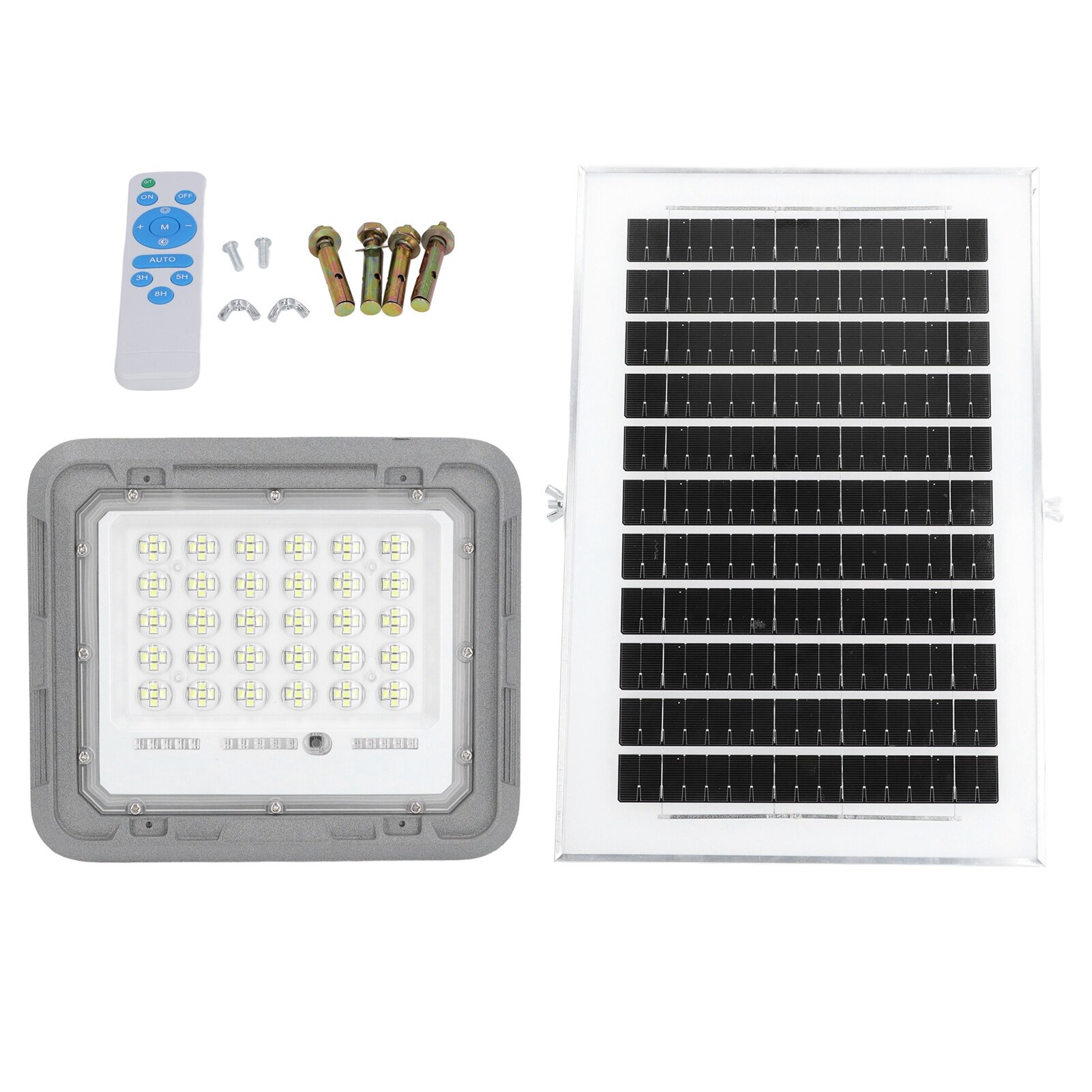 Солнечный прожектор 100 Вт, 150 LED, 4000 мАч, уличный