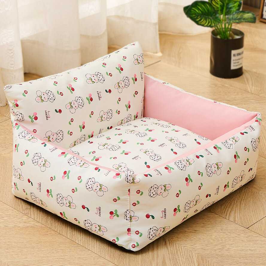 Новый мультяшный собачий питомник полностью съемный и мойка кошачий питомник круглый сезон универсальный диван-кровать