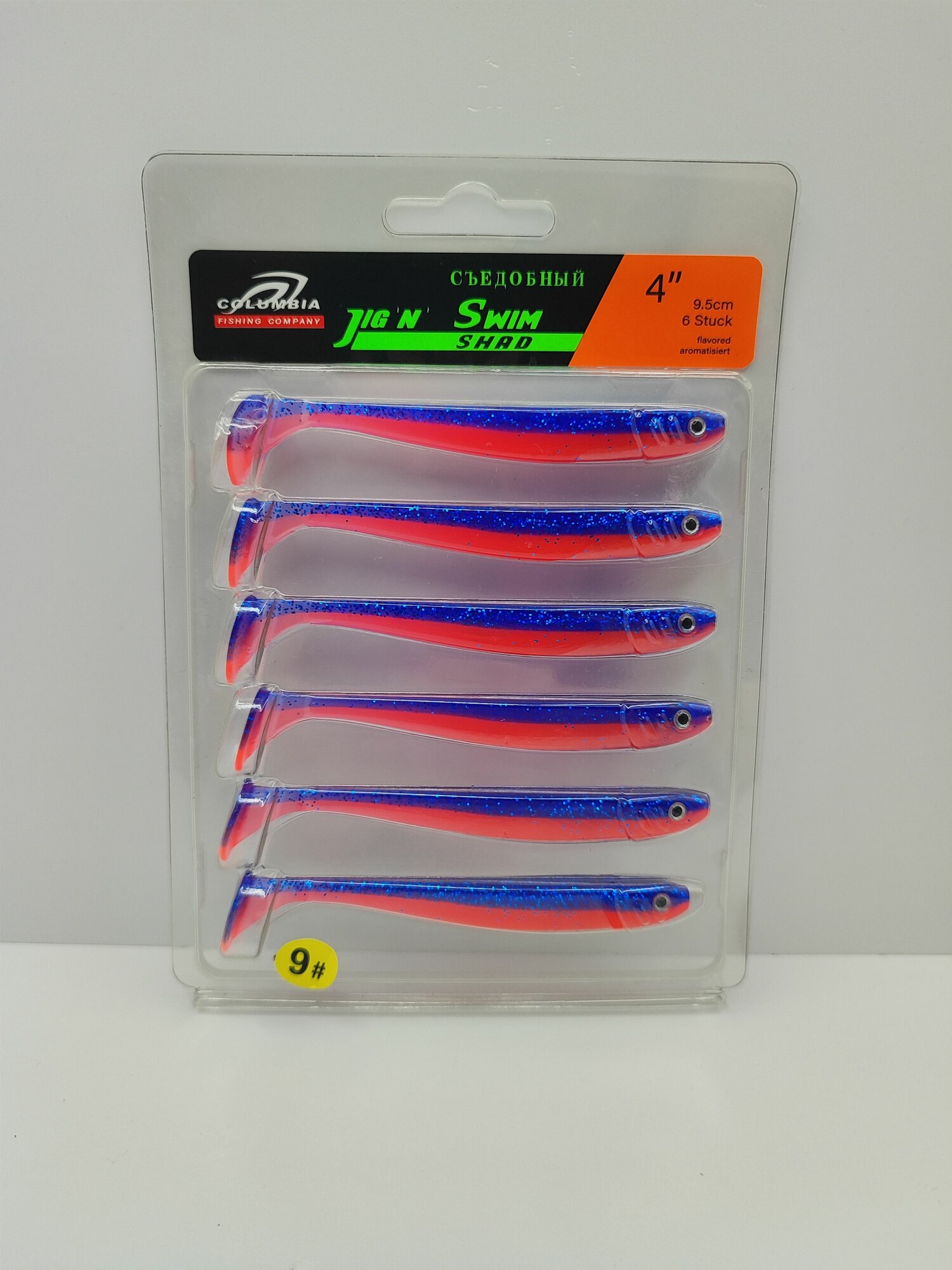 Силиконовая приманка виброхвост Columbia FC Jig and Swim Shad. 9,5см 5гр.
