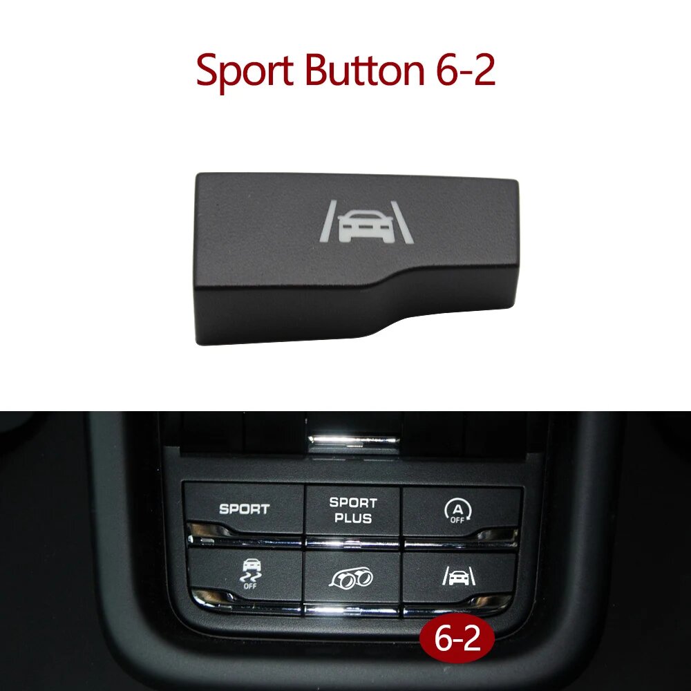 Кнопка Sport Button 6-2 для Porsche Cayenne 7P5