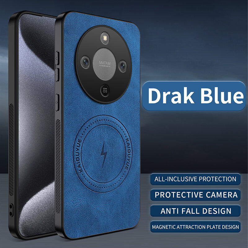 Чехол для Honor X9D / Хонор X9d Роскошная модная кожа, , MagSafe, антиударный Защитная оболочка