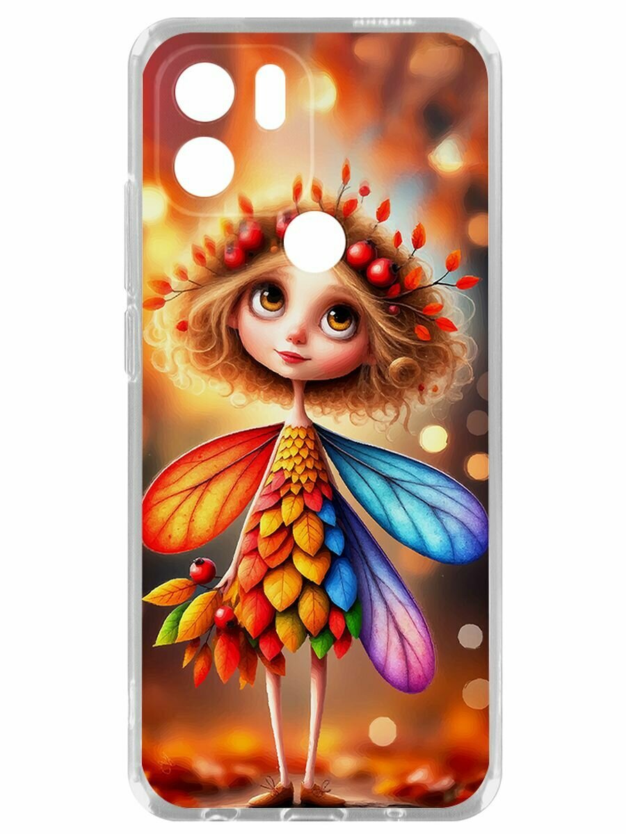 Чехол-накладка Krutoff Clear Case Осенюшка для Xiaomi Redmi A2+