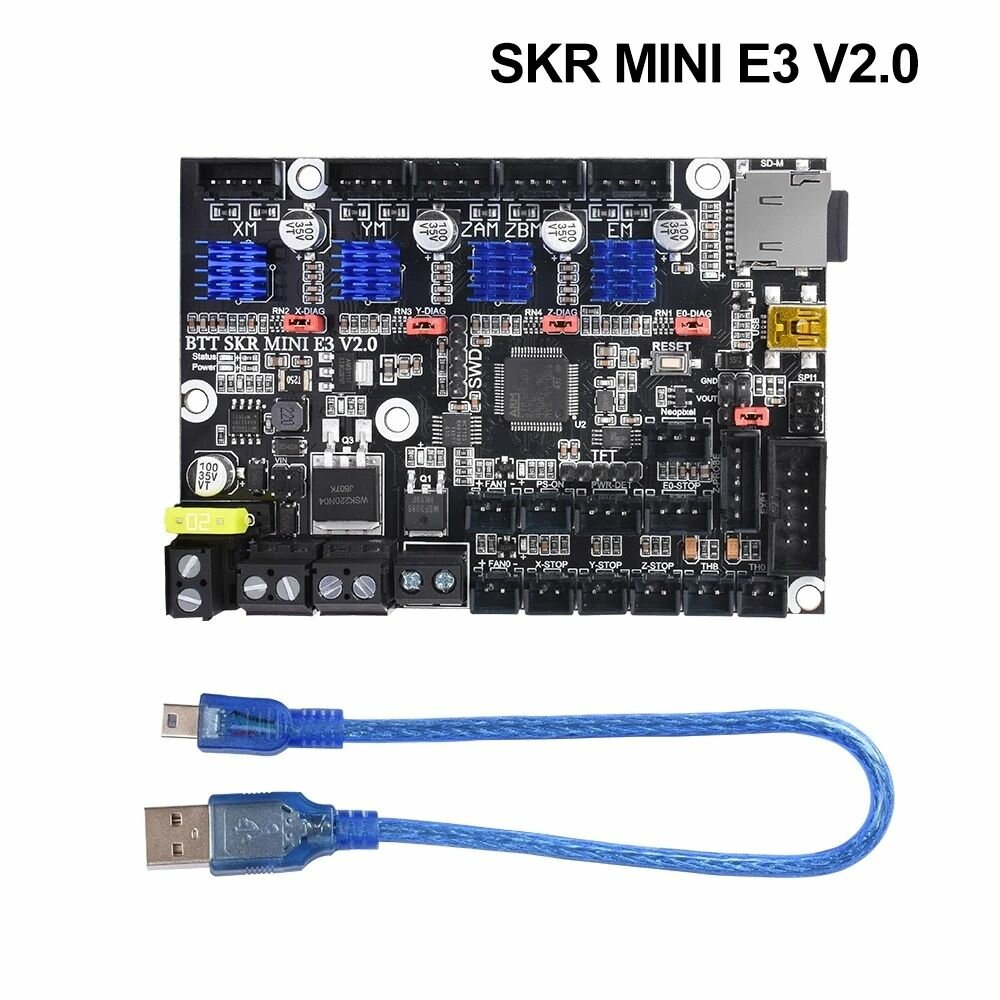 Материнская плата MINI E3 V3.0 для 3D-принтера, аксессуары для 3D-принтера MINI E3 V2 TMC2209 для Ender 3, обновление до BTT V1.4 Turbo.