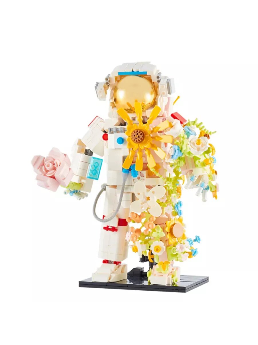 Конструктор Balody "Космонавт с цветами" BA6926, 1002 детали