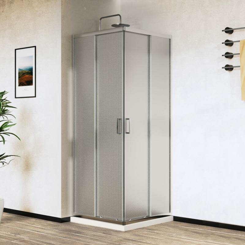 Vincea Душевой уголок City VSS-5CT9010MT, 1000*900, хром, стекло текстурное Vincea