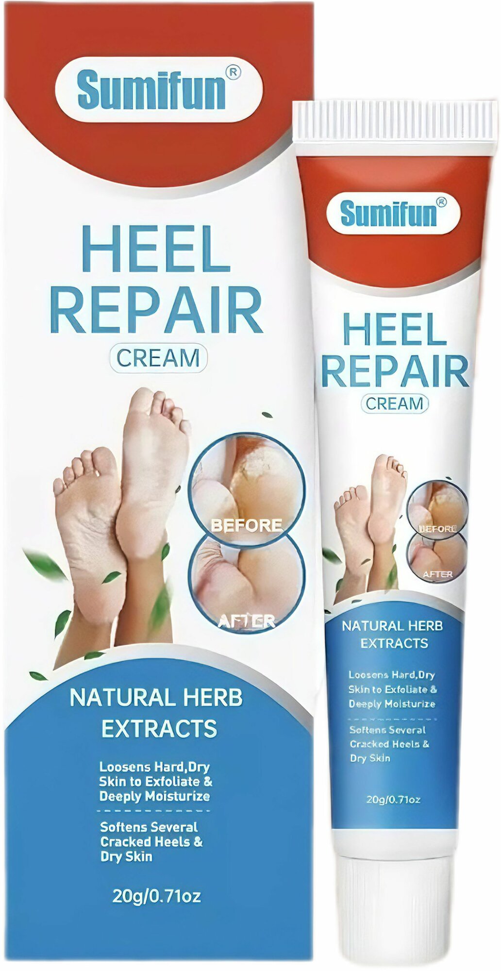 Sumifun Крем воск с мочевиной для ног от натоптышей , трещин и сухости, 20 мл