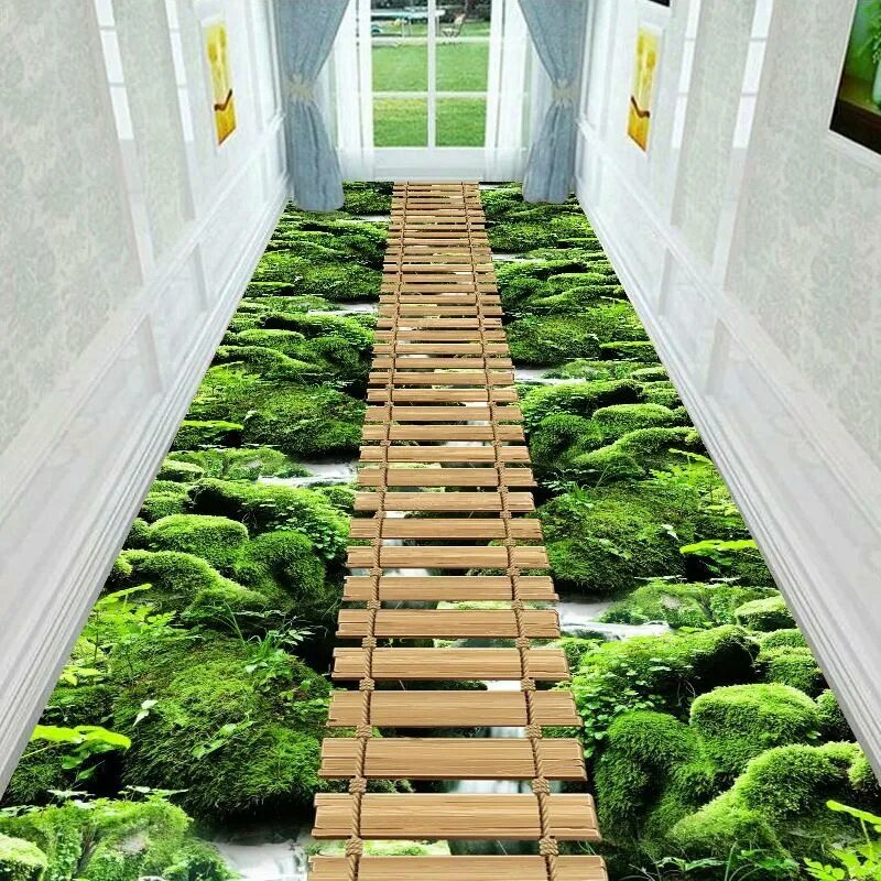Ковер 3D, для дома, гостиной, спальни, холла, коридора 80x300 см