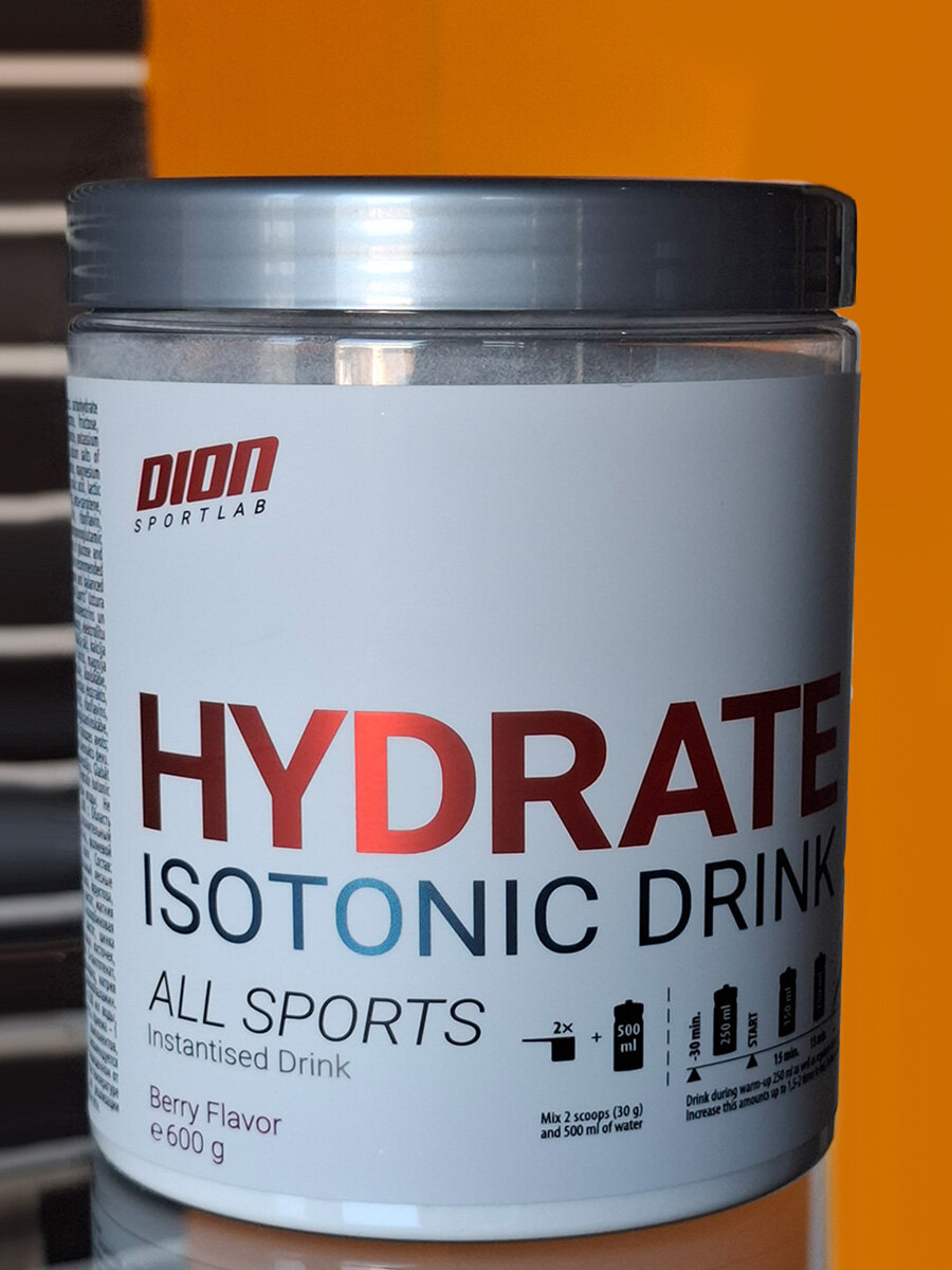Профессиональный Изотонический напиток ALL SPORTS для выносливости, Ягодный, 600г, Dion Sportlab