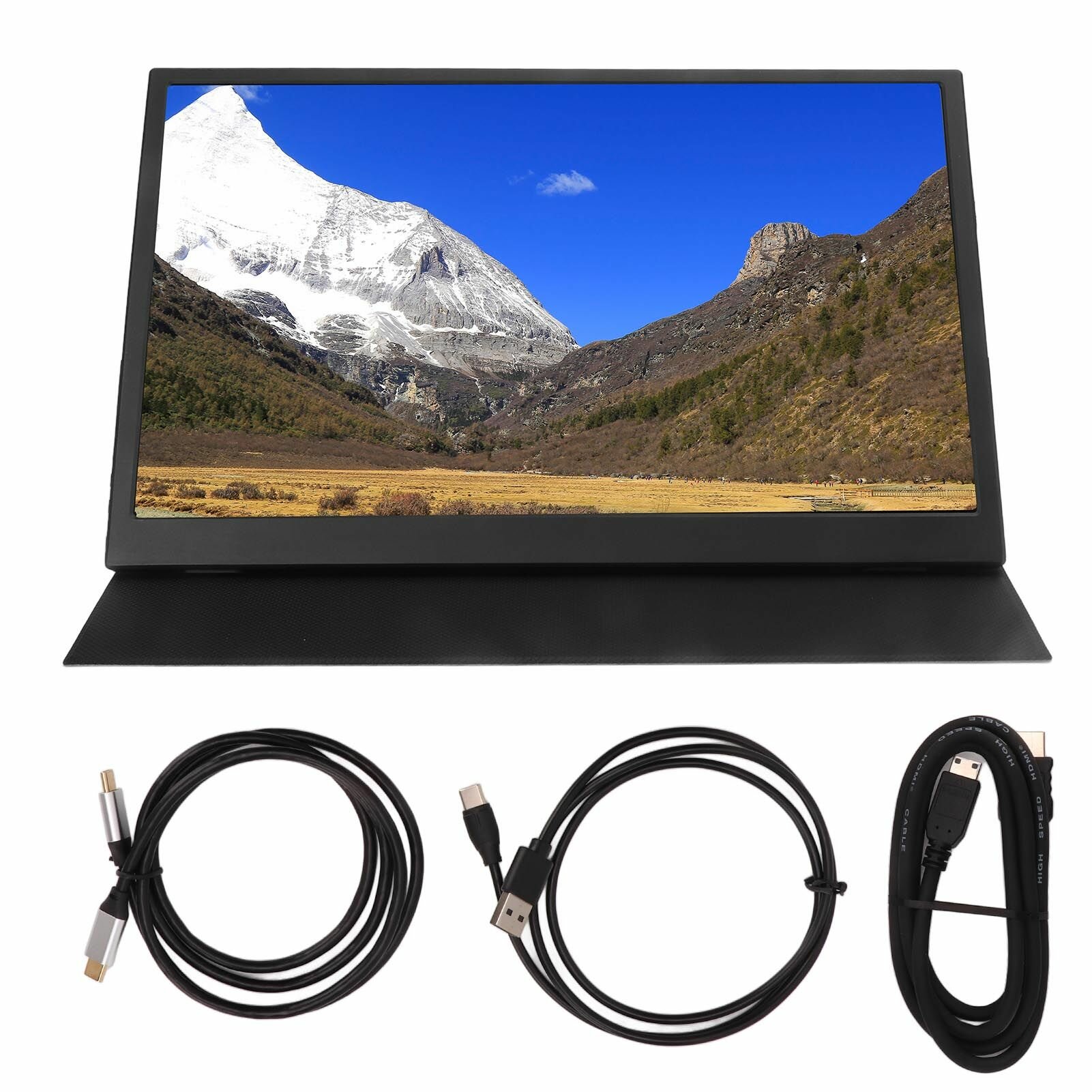 15,6-дюймовый ультратонкий портативный монитор 1080P FHD IPS Type C Монитор для ноутбука для планшетного ПК