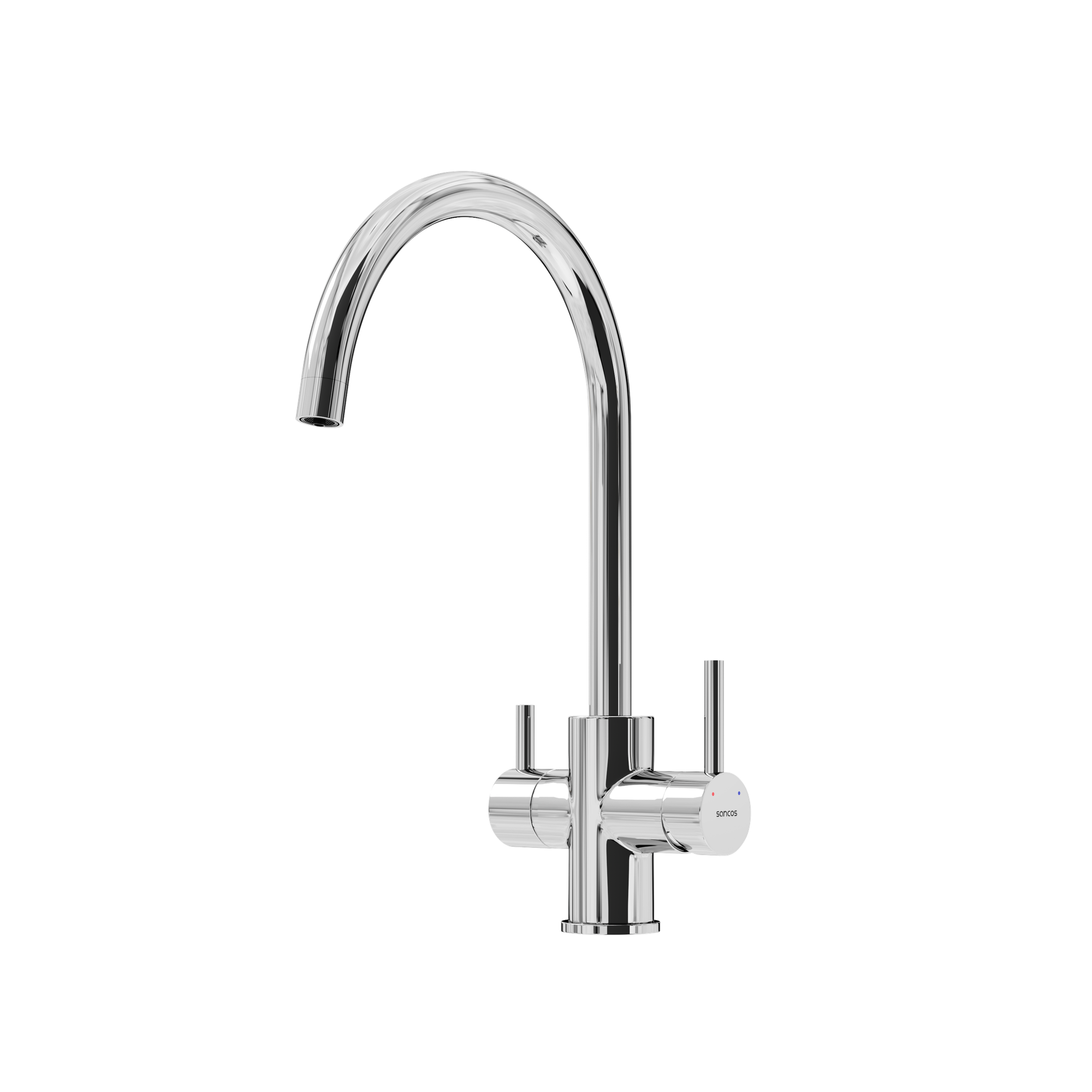 Смеситель для кухни Sancos Taper SC4012CH хром, с краном для питьевой воды, рычажный, латунь