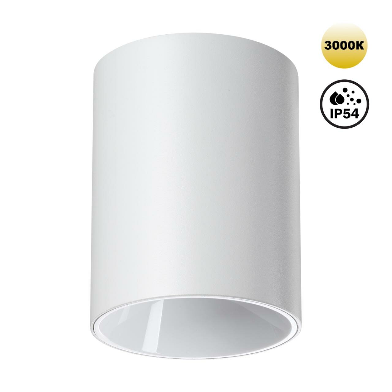 Светильник потолочный накладной Novotech Recte 359420 белый IP54 LED 15W 170-265V 3000К 1350Лм