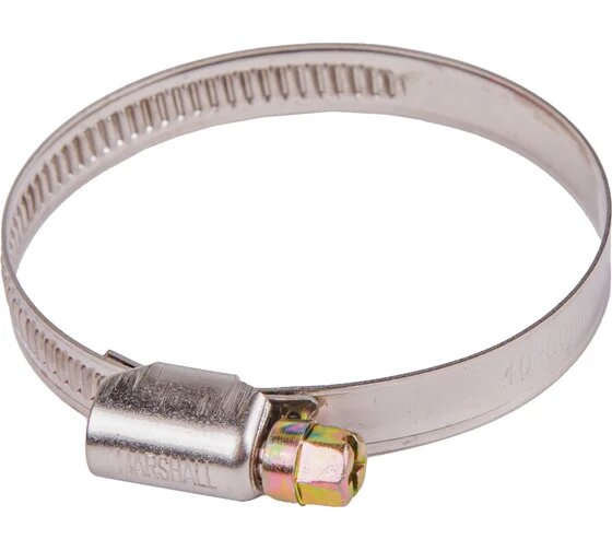 Хомут червячный 40-60 мм (нержавеющая сталь) MARSHALL арт. mr4209