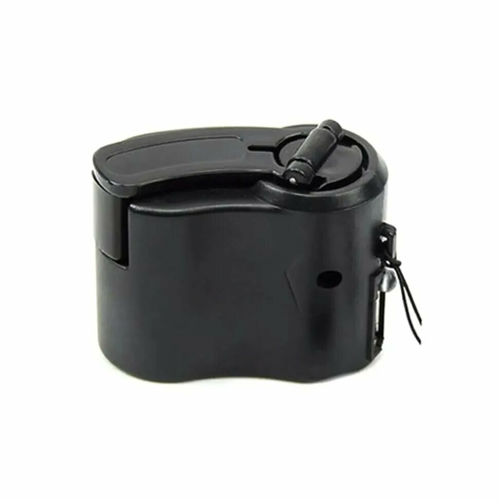 Ручной генератор динамо USB, аварийный источник питания 5,5В 300–600мА, LED свет, чёрный