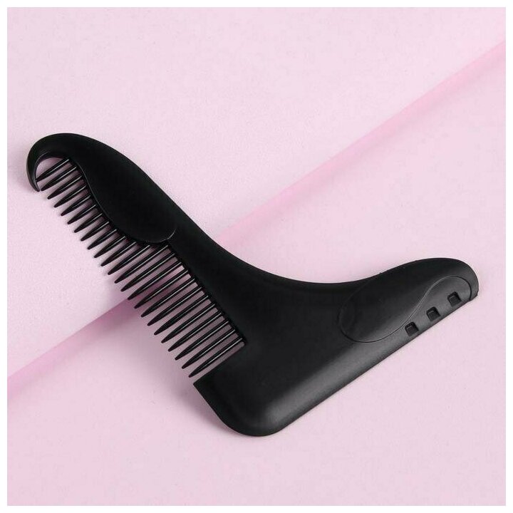 Расческа-гребень для усов и бороды, цвет черный