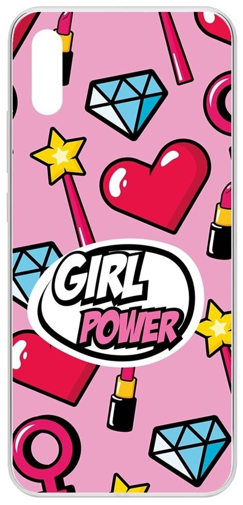 Чехол-накладка Krutoff Clear Case Женский день - Girl Power для Xiaomi Redmi 9A