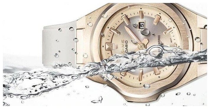 Наручные часы CASIO Baby-G, белый/серебристый/золотистый — фото 1
