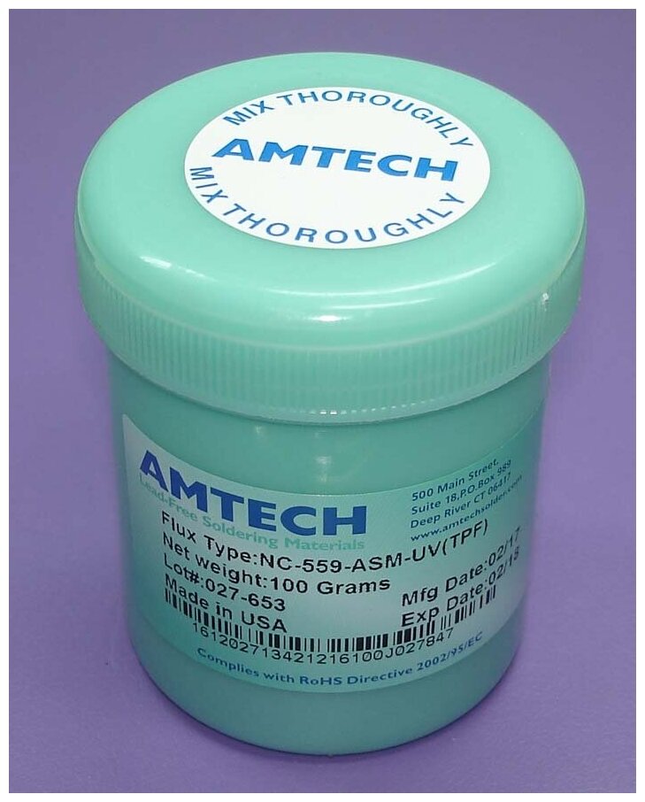 Флюс Amtech NC-559-ASM-UV(TPF) 100g.