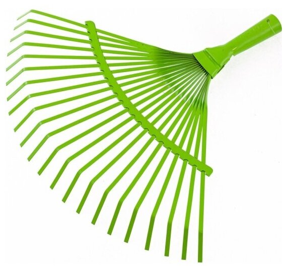 Грабли веерные Palisad 425 мм, стальные, 22 плоских зуба, эмалированные, без черенка 617705