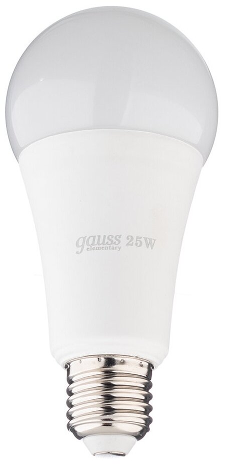 Лампа светодиодная Gauss E27 4100К 25 Вт 2100 Лм 180-240 В груша A67/A70 матовая