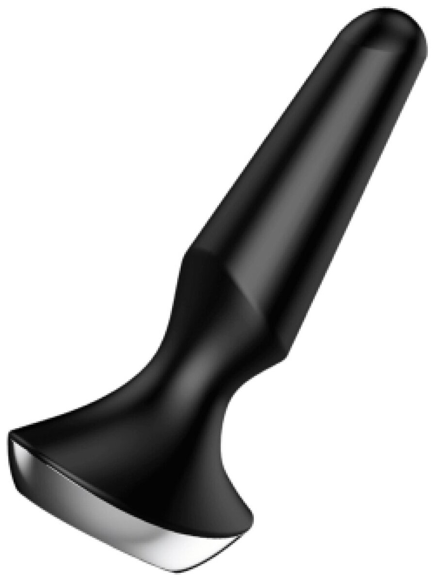 Satisfyer Plug-ilicious 2 (black): вибрационная анальная пробка для массажа простаты