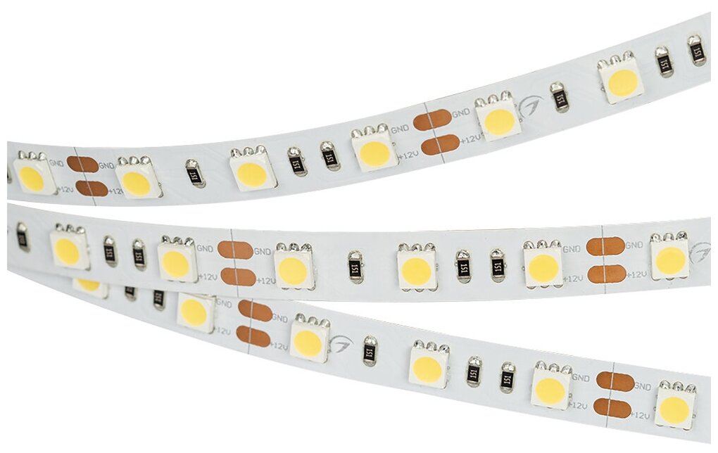 012338(2) Лента RT-B60-10mm 12V Day4000 (14.4 W/m, IP20, 5060, 5m) (ARL, Открытый)
