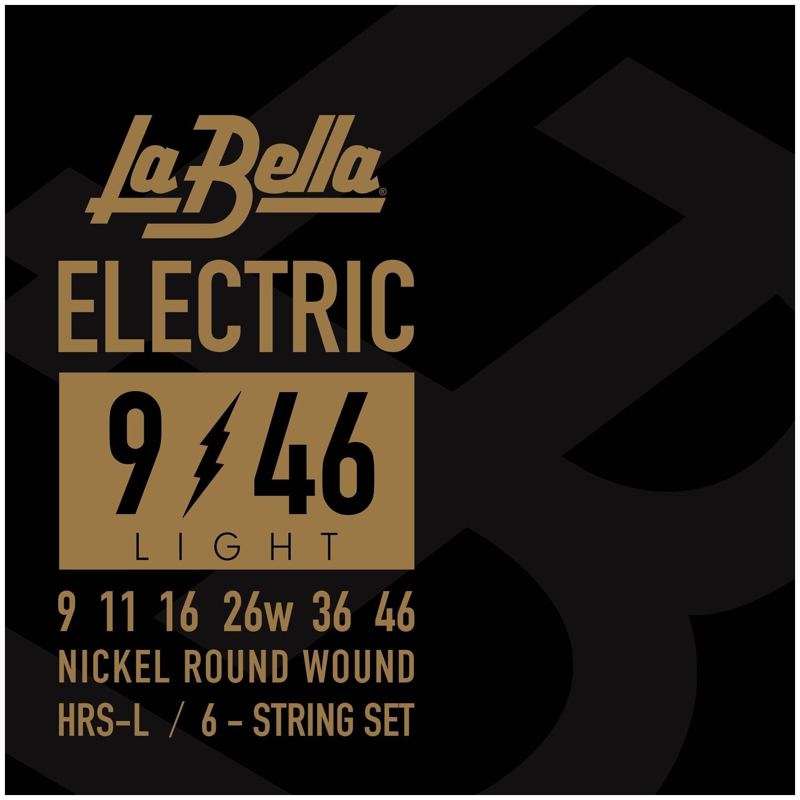 Струны для электрогитары La Bella Hard Rockin Steel Light HRS-L 9-46