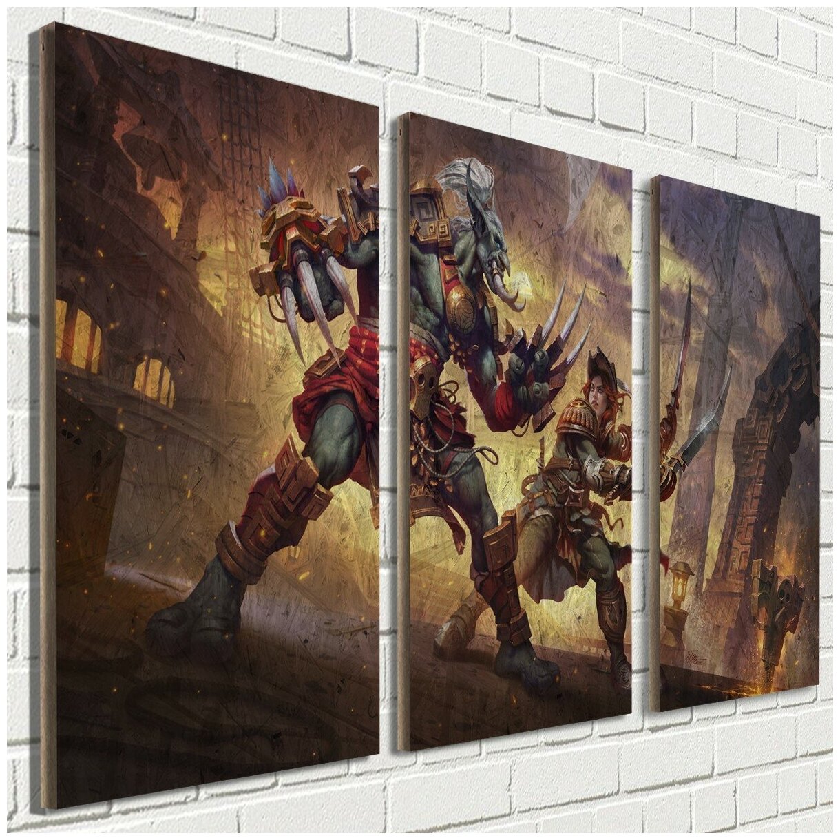 Модульная картина игры world of warcraft варкрафт вов wow бфа - 2000