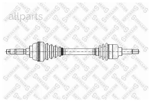STELLOX 1581009SX привод левый! 655mm, 21659\ Peugeot 306 1.1/1.4 93>