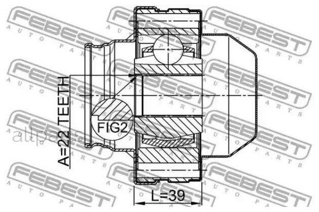 FEBEST 1811ANTSHA ШРУС внутренний! карданного вала, к-кт\ Chevrolet Captiva 2.4-3.2 07>