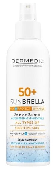 Молочко-спрей для тела Dermedic солнцезащитное SPF50+, 150 мл