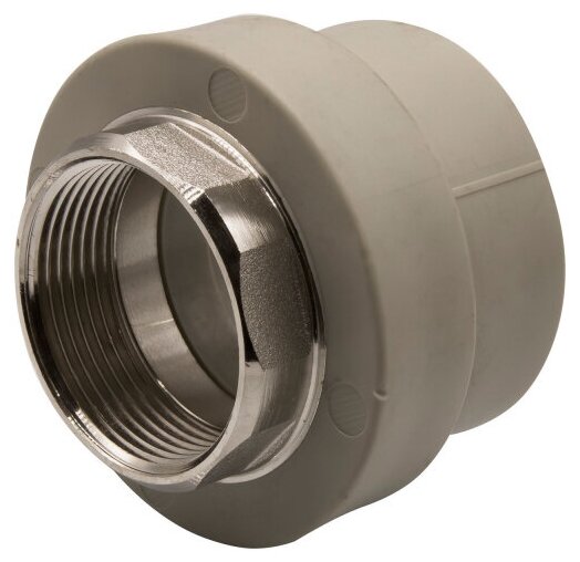 Муфта комб. вн 50х1 1/2' под ключ EVER® plast серый (Россия)