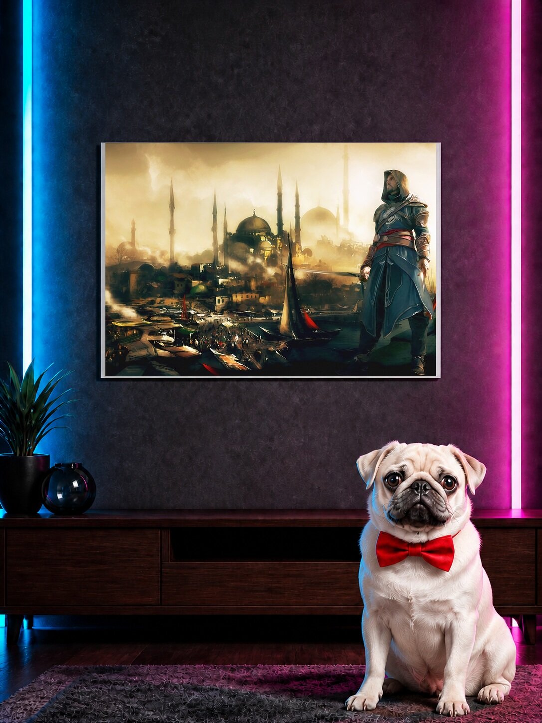 Постер Assassin's Creed — коллекционный игровой дизайн дл A3