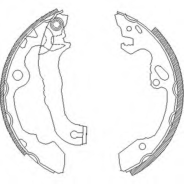 REMSA 4040.00 (03013703562 / 040146 / 051100SX) колодки барабанные\ Ford (Форд) Focus (Фокус) 1.4-1.8tdci 98