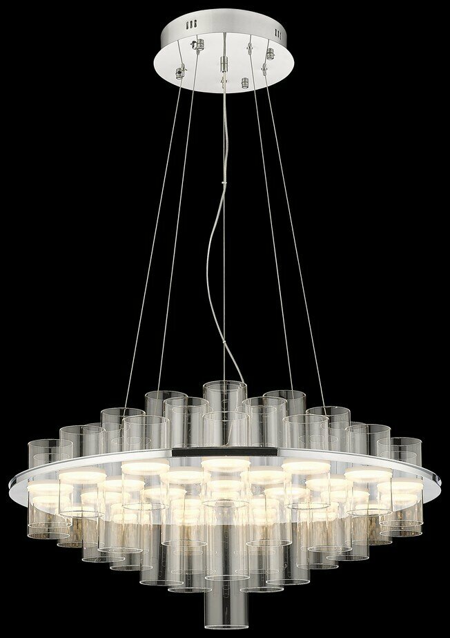 Люстра светодиодная Wertmark WE157.31.103 Paula хром LED 140Вт LED 3000K