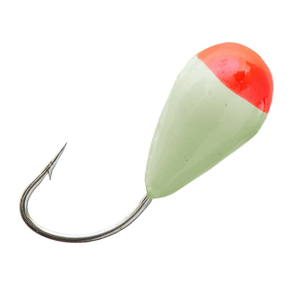 Lumicom мормышка фосфорная корюшиная капля №4 для зимней ловли окуня и щуки