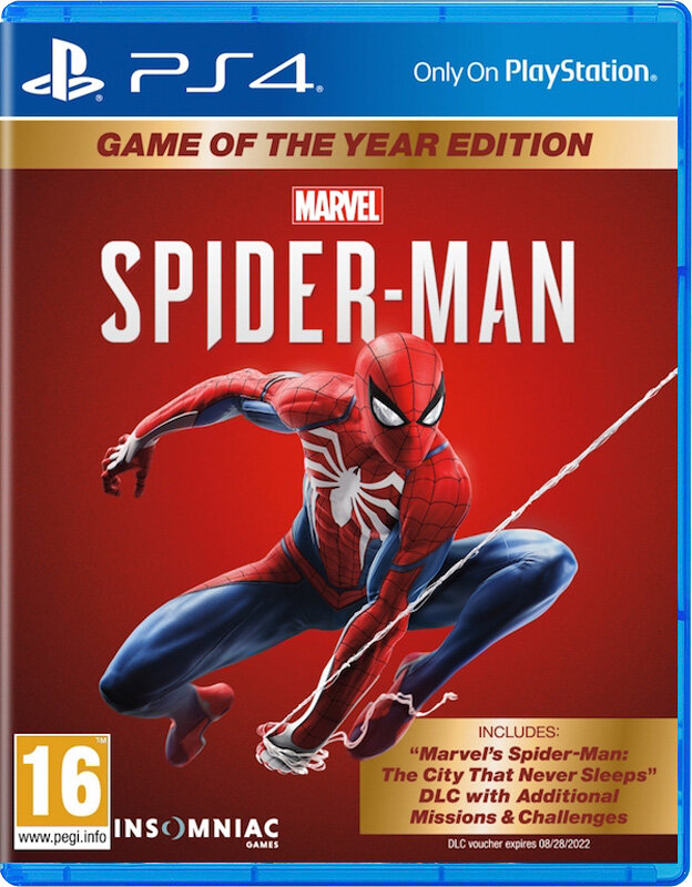 Игра Marvel Человек-Паук Игра года(Spider-man Goty), PS4 Диск