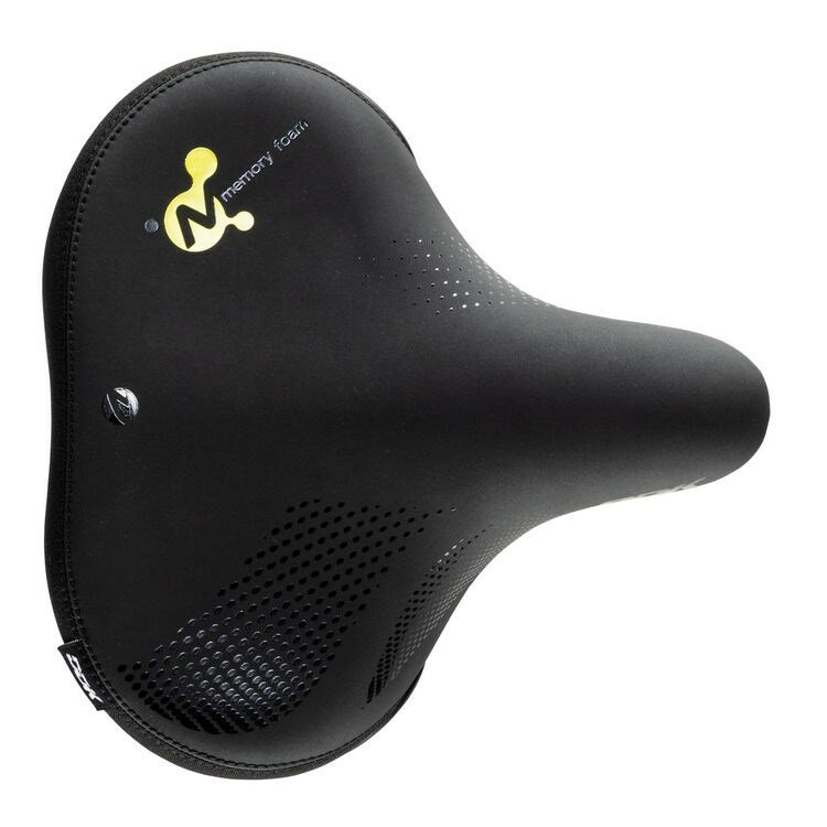 Седло велосипедное DDK DEX26NEQ широкое комфортное для города, треккинга