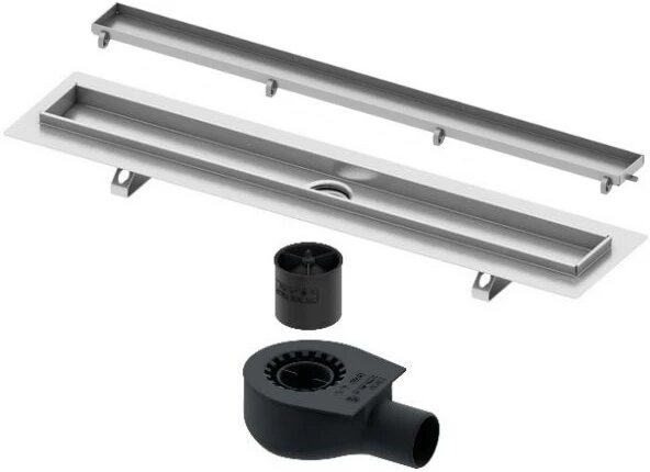 Душевой трап (лоток) Tece TECEdrainline plate 600800 + 650000 + 660016 + 600870 74,5 см, с решеткой, под плитку, хром