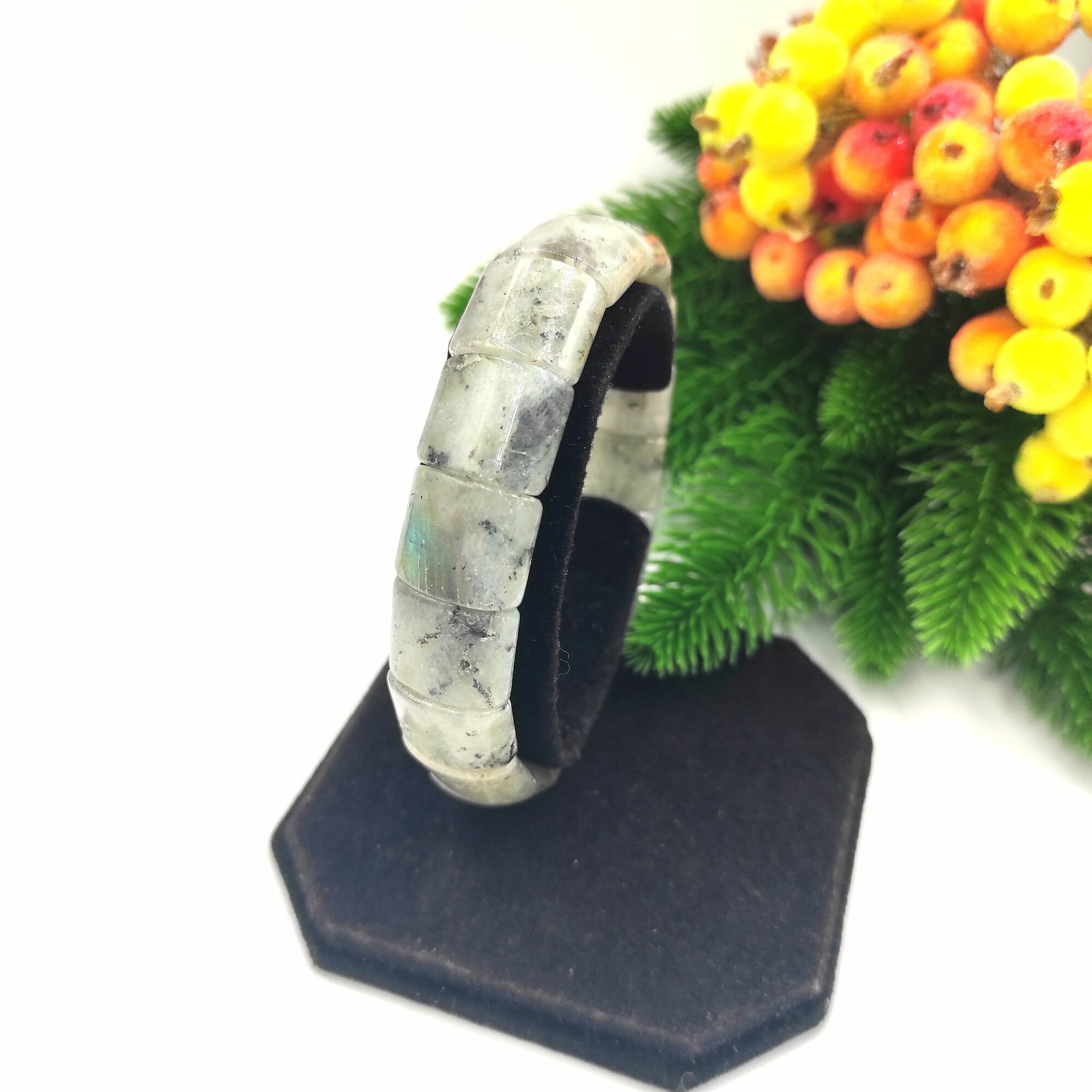 Браслет, лабрадорит