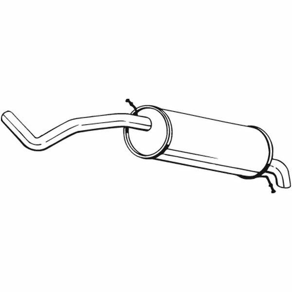 Глушитель выхлопных газов конечный, BOSAL 278-039 (1 шт.)
