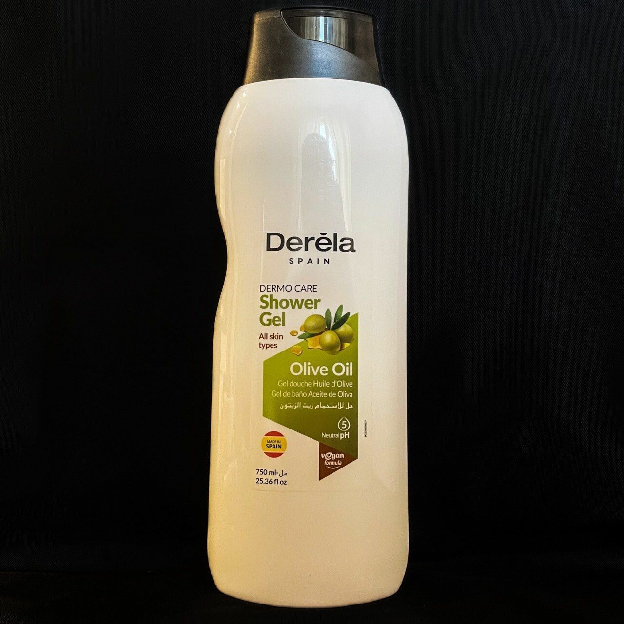 Гель для душа Derela "Масло Оливы", 750 мл, для всех типов кожи