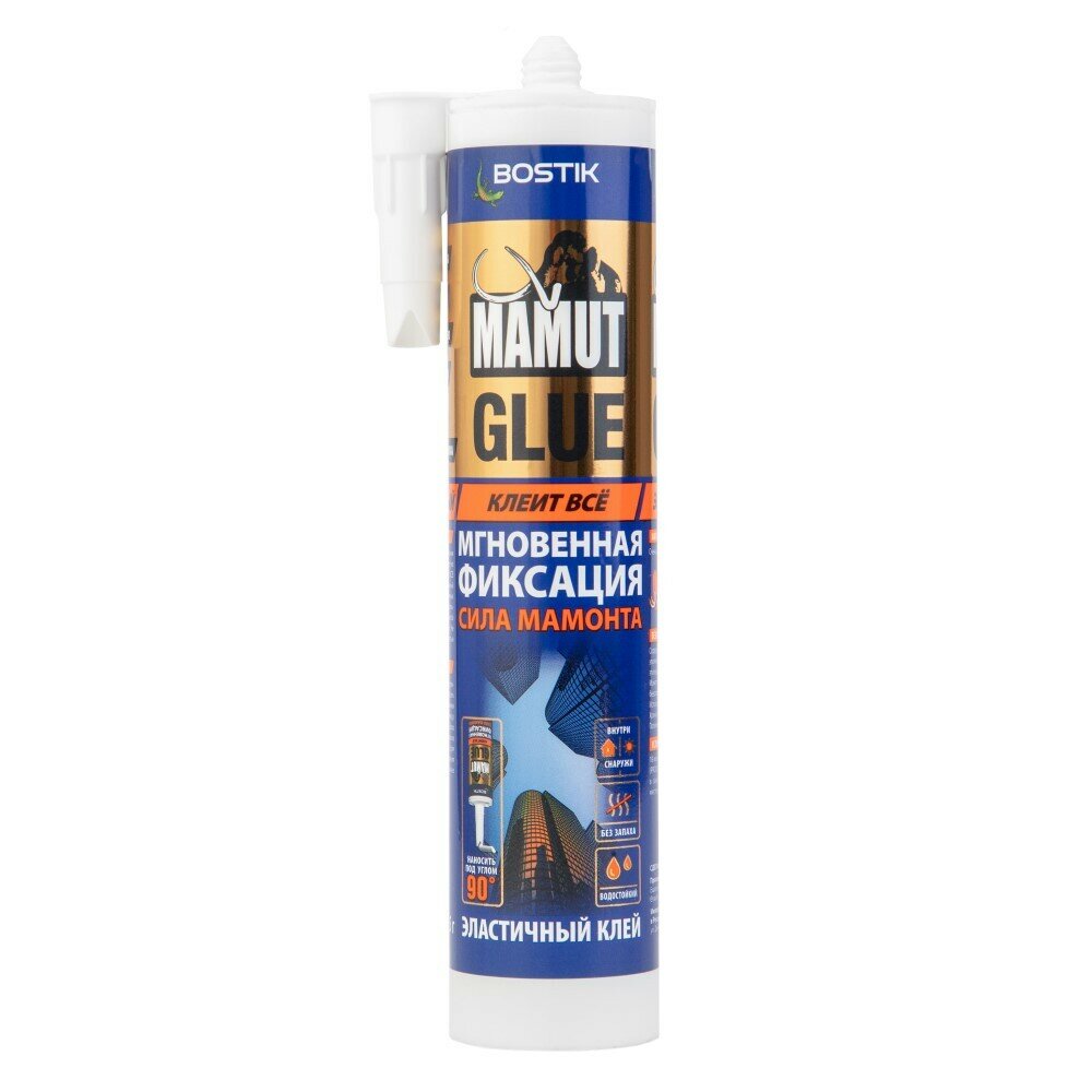 Клей монтажный гибридный Bostik Mamut Glue белый 280 мл