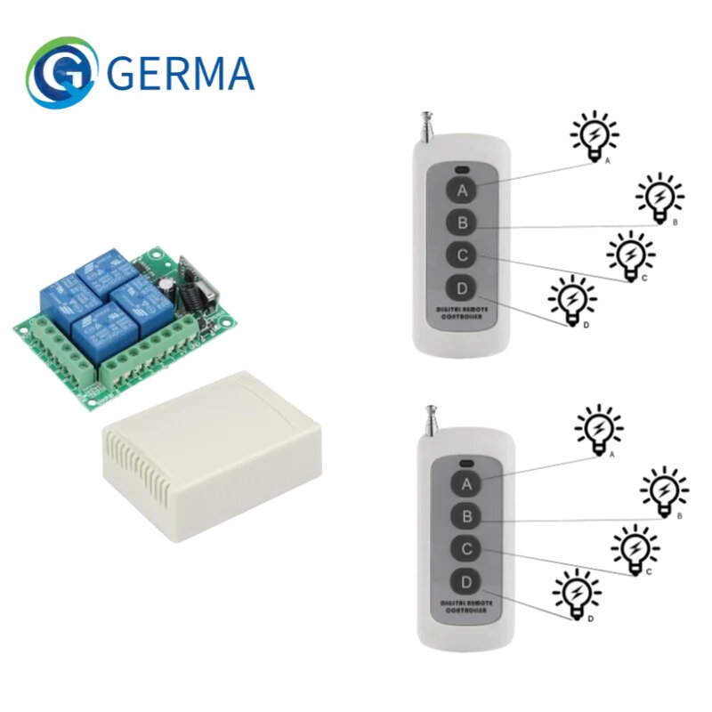 GERMA 4-канальный релейный переключатель с пультом