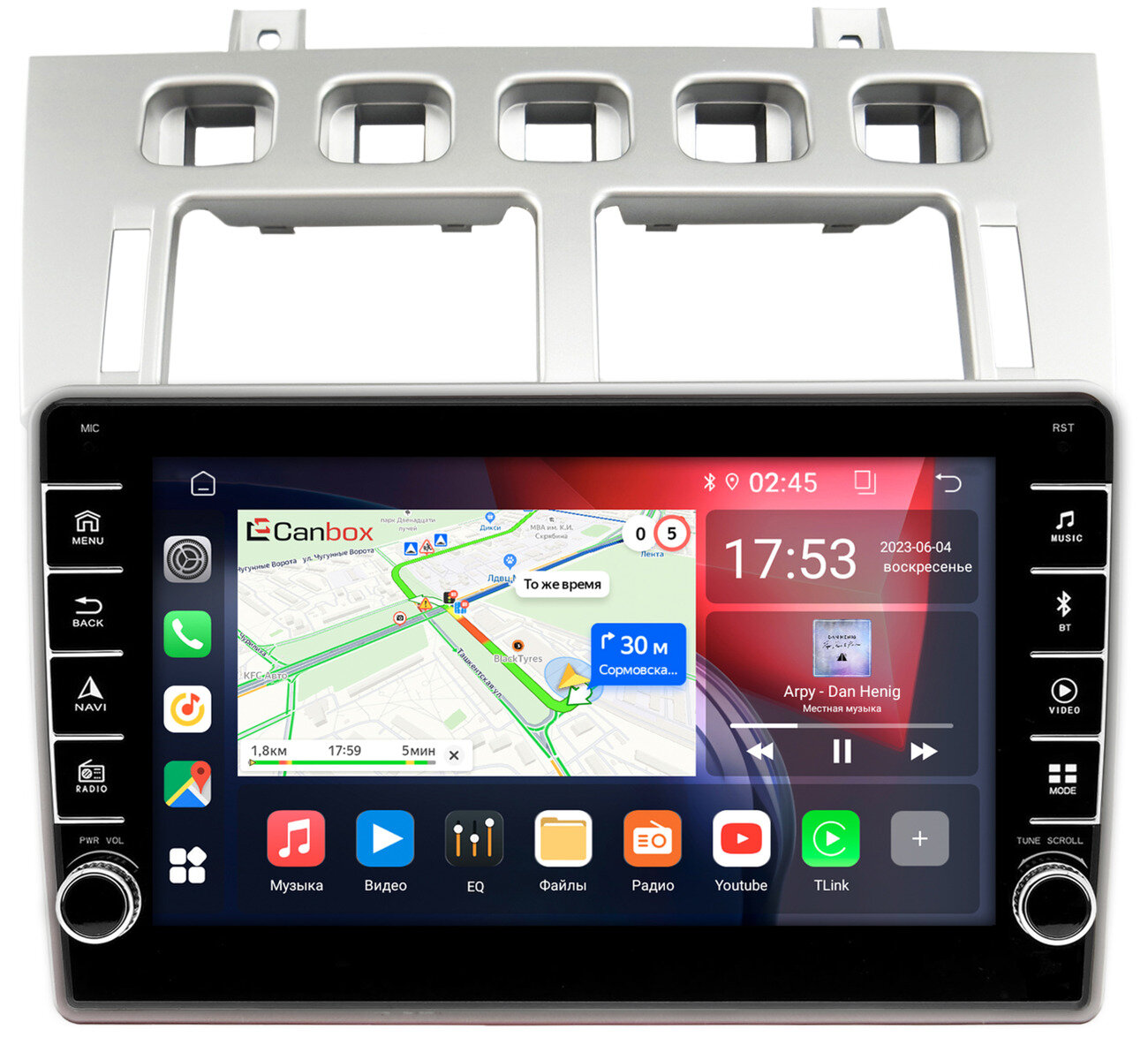 Штатная магнитола Chery Fora (А21) 2006-2011 Canbox BGTR9-1684 4/64 Android 10 (IPS, DSP, CarPlay)