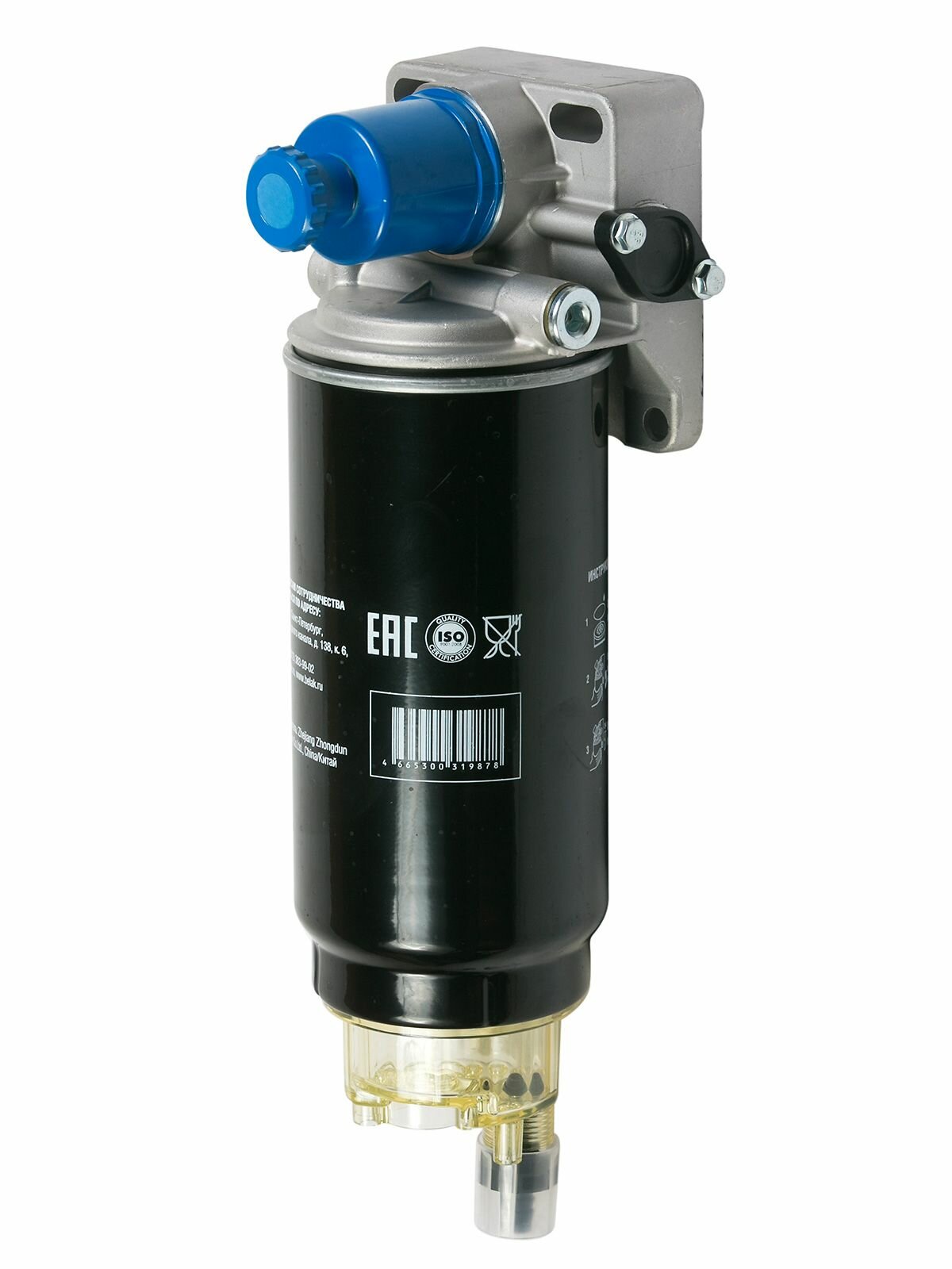 Фильтр грубой очистки топлива фгот PL-420 евро 2 Усиленная подк. (в сборе) 420 л/час. 4бар (26841)