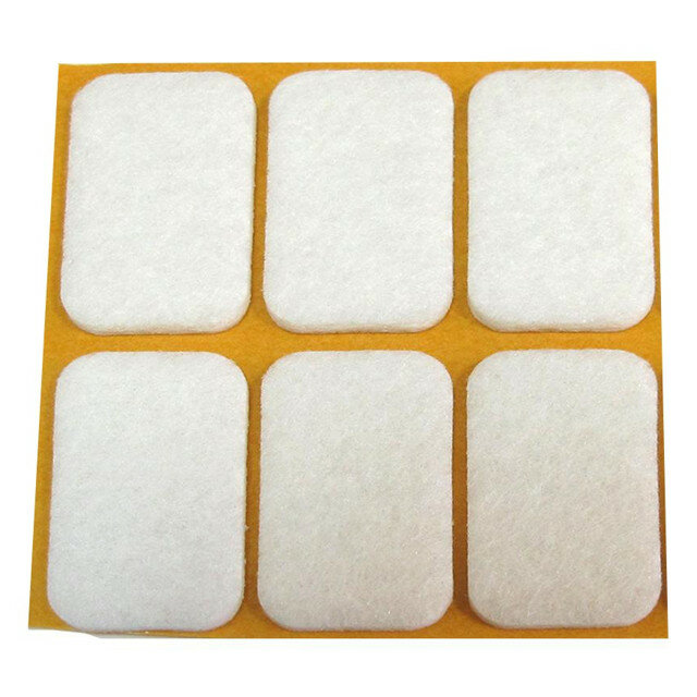 Подкладка фетровая 25х50мм белая 6шт