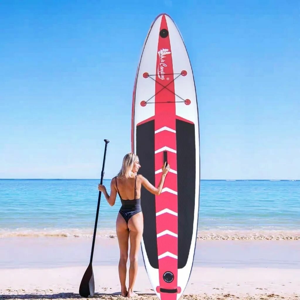 Сапборд надувной, сап доска для серфинга MirCamping Inflatable SUP 320*76*15 CRT-138 Red