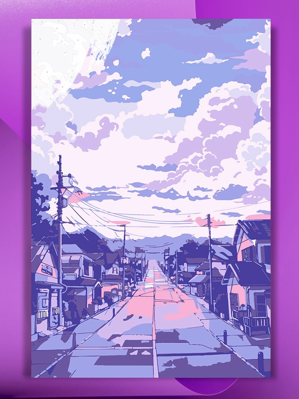 Картина по номерам на холсте Городской пейзаж Пастель 2, 40 х 60 см