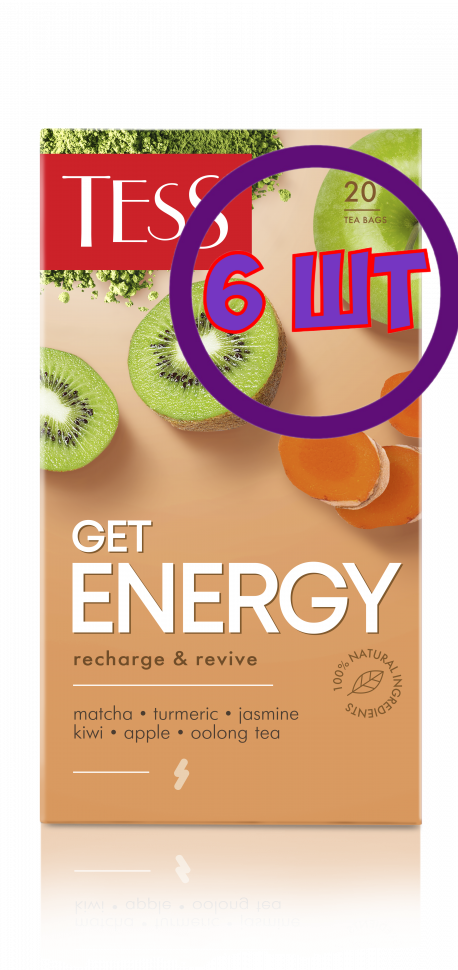 Tess Energy Чайный напиток в пакетиках 20 шт (комплект 6 шт.) 6016707
