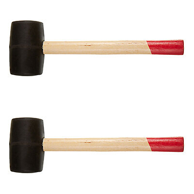 Киянка резиновая 400 г деревянная ручка (2 шт.)